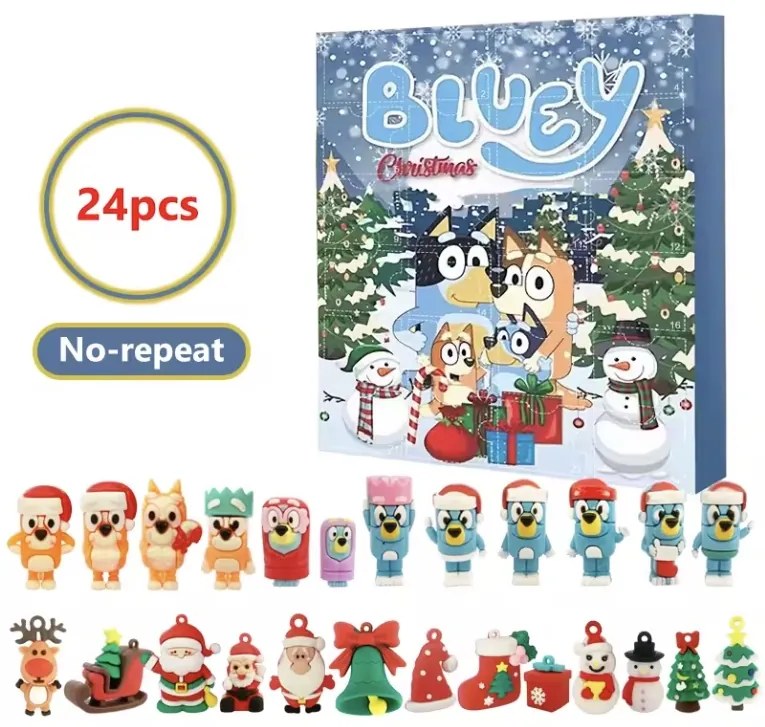 Bluey Dog - adventní kalendář Varianta: 02-blue