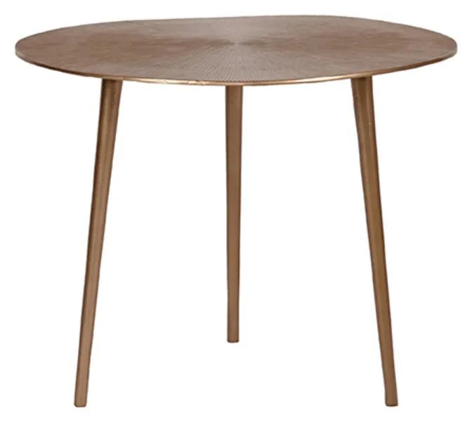 LABEL51 Zlatý kovový konferenční stolek Obber M