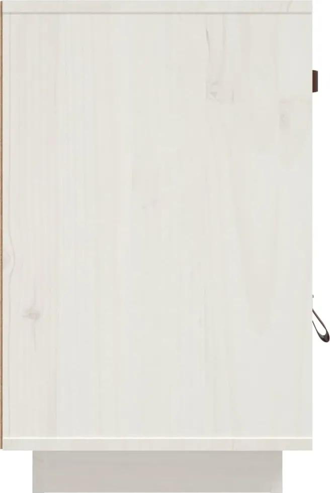 vidaXL Noční stolky 2 ks 40 x 34 x 55 cm masivní borové dřevo [818308] Barva: Černá
