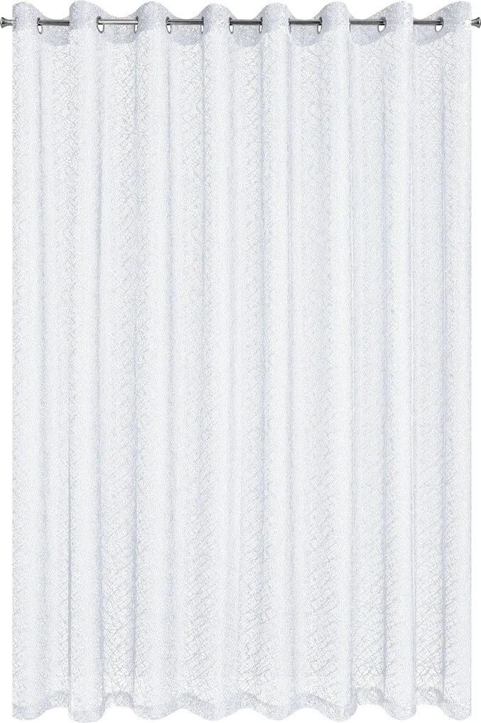ZÁCLONA NA KROUŽCÍCH AMANDA 300 CM X 250 CM CM BÍLÁ