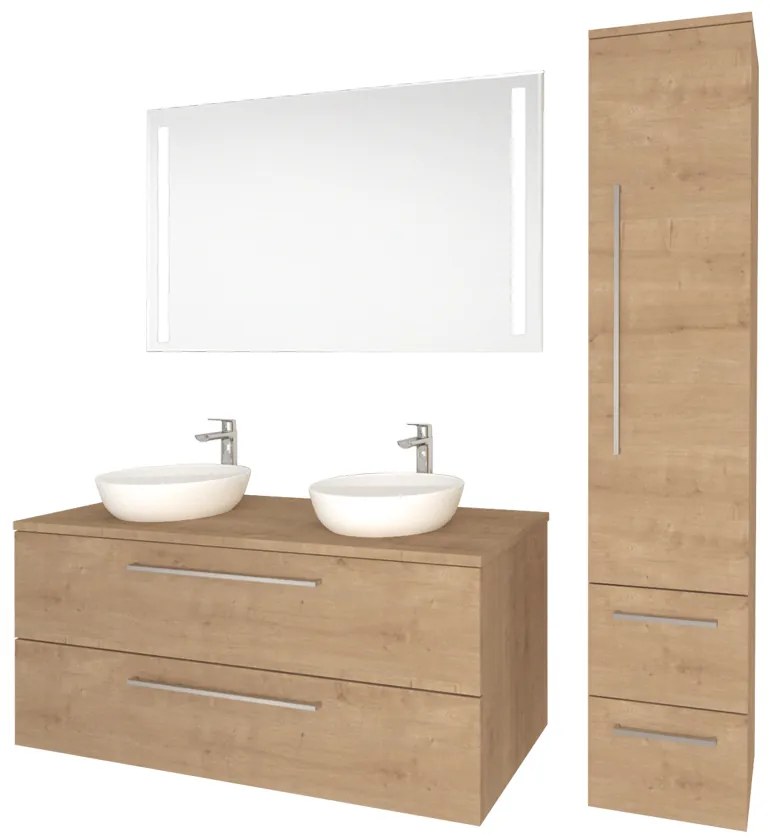 Mereo Mereo, Umyvadlo na desku bez přepadu, 400x400x145 mm, kulaté, keramické, UC404015C