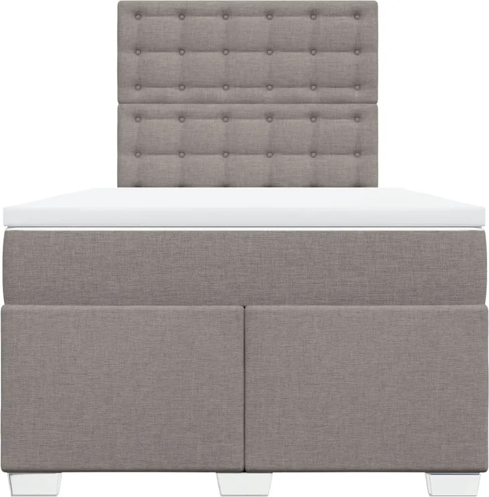 Box spring postel s matrací taupe 120x190 cm textil 3290445