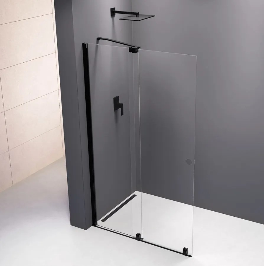 Polysan Polysan, MODULAR SHOWER zástěna s pojezdy 1400 mm, černá, MS5-140B