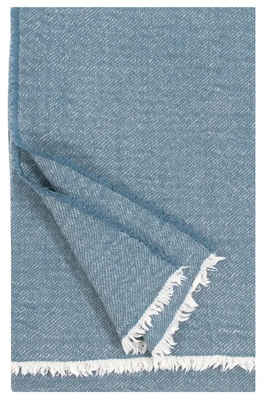 Vlněná deka Sara 140x180, tmavě modrá