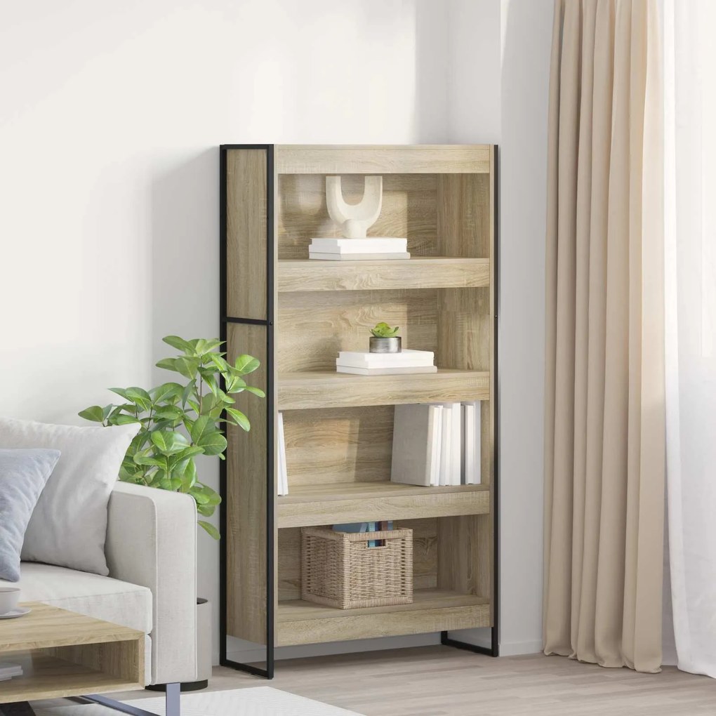 Knihovna 80 x 30 x 155 cm Kompozitní dřevo Sonoma 3403005