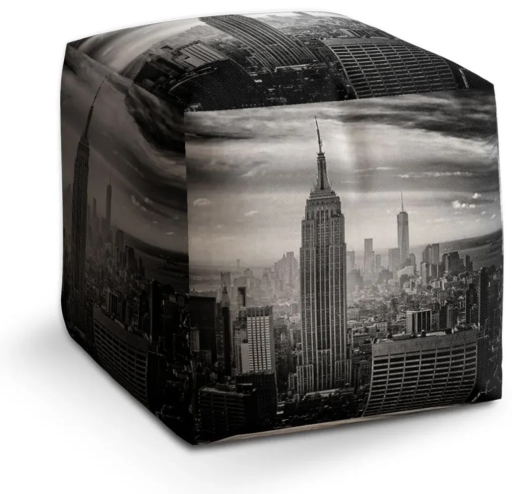 Sablio Taburet Cube Manhattan: 40x40x40 cm