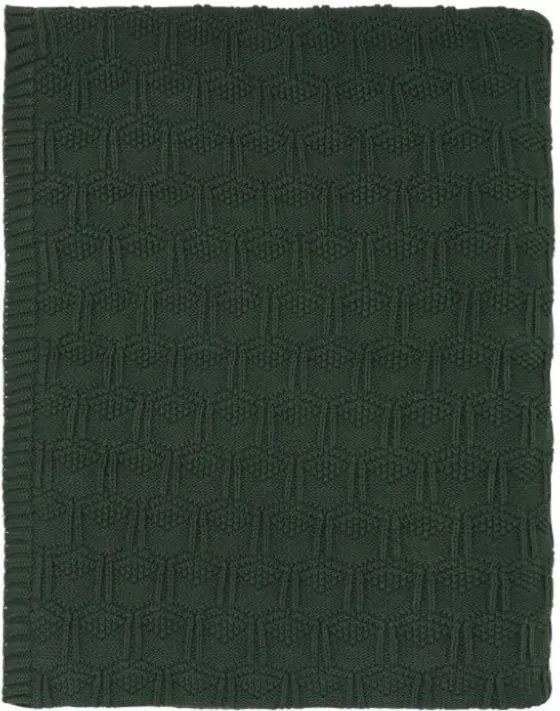 Södahl Pléd 130x170 Deco knit Deep Green