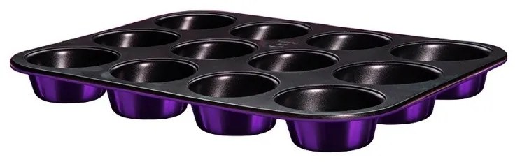 BERLINGERHAUS Forma na muffiny s nepřilnavým povrchem 12 ks Purple Metallic Line BH-6800