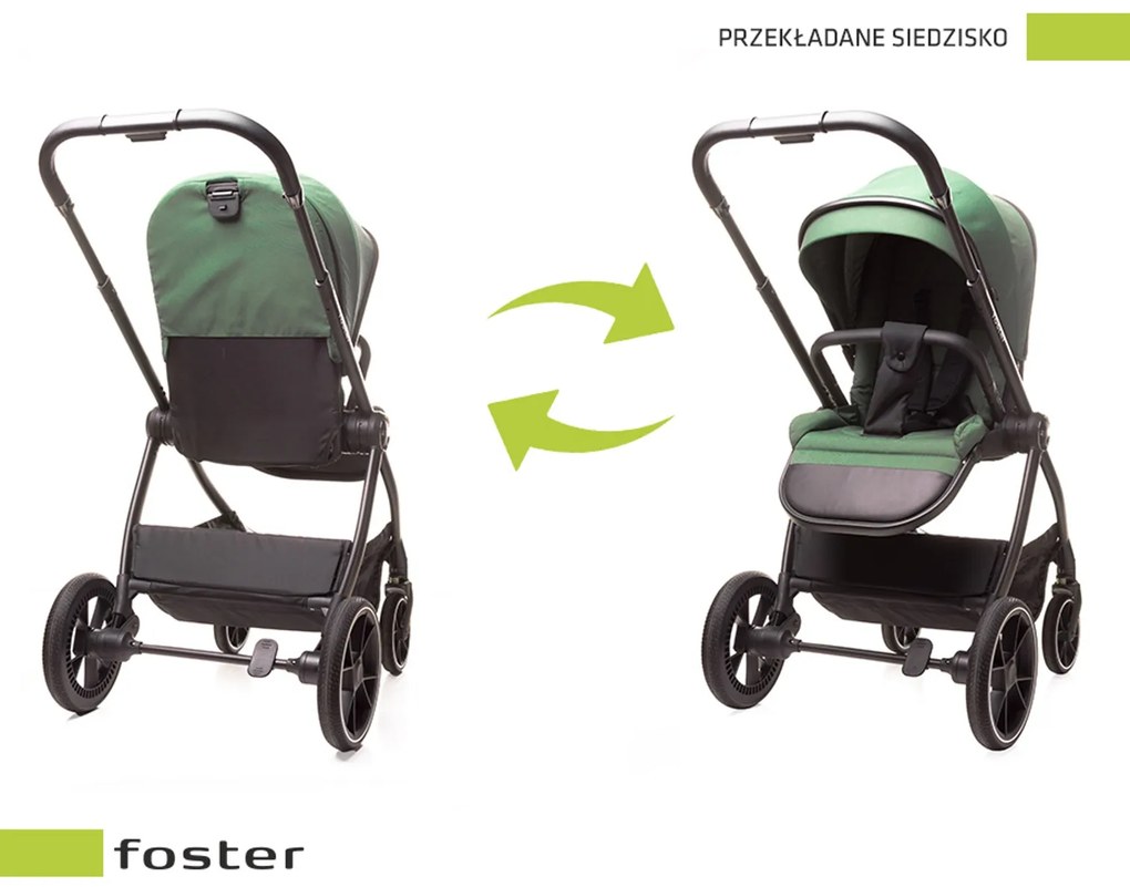 4Baby Kočárek FOSTER zelená