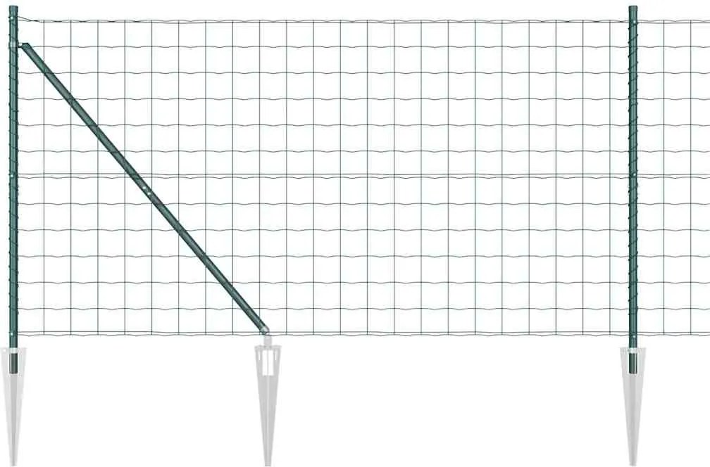 Evropský plot se hroty 10 x 1,2 m Ocel potažená PVC Zelená 3350572