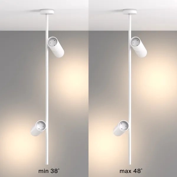 Maytoni C021CL-02W - Lustr na tyči ELTI 2xGU10/50W/230V bílá