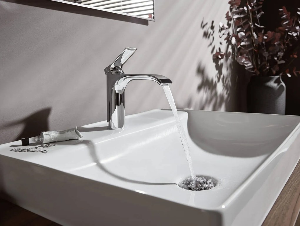 Hansgrohe Vivenis, umyvadlová baterie 110, s výpustí, EcoSmart, chromová, 75020000