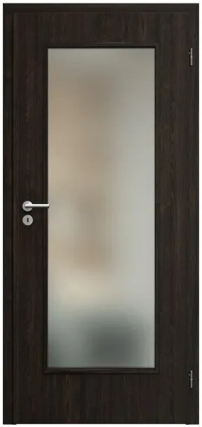 SAPELI ELEGANT KOMFORT M40 - CPL LAMINÁT - OTOČNÉ DVEŘE VČ. ZÁRUBNĚ - Wenge Průchozí šířka (cm): 100, Průchozí výška (cm): 210, Typ skla: Čiré sklo