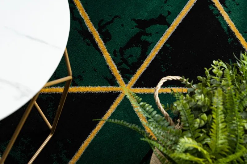 Dywany Łuszczów, Kusový koberec Emerald 1020 green and gold, 240x330, zelená, kancelář