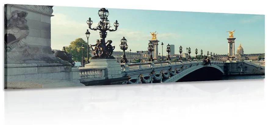 Obraz most Alexandra III. v Paříži Varianta: 120x40