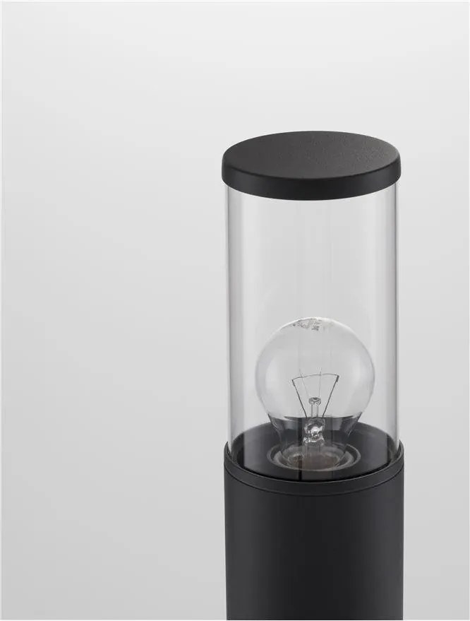 NV 9060183 Venkovní sloupkové svítidlo ZOSIA tmavě šedý hliník a čirý akrylový difuzor E27 1x12W 220-240V bez žárovky IP65 - NOVA LUCE