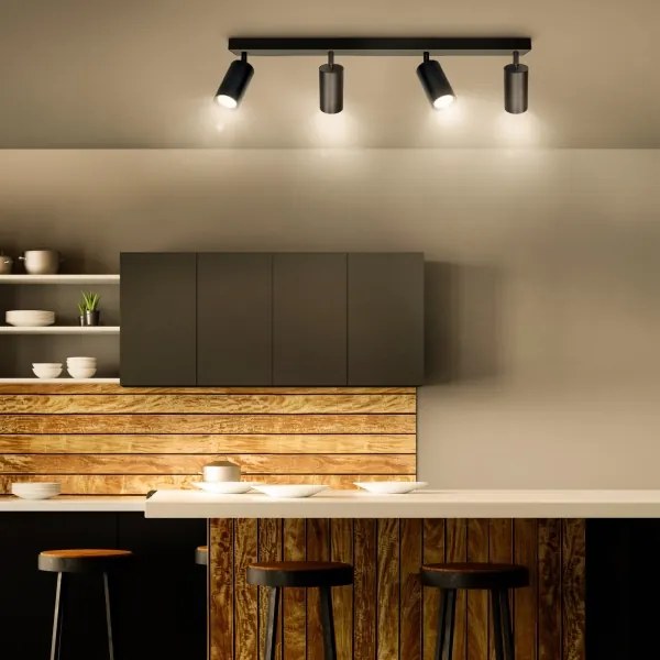 BRILAGI - LED RGBW Stmívatelné bodové svítidlo SELE 4xGU10/4,8W/230V černá