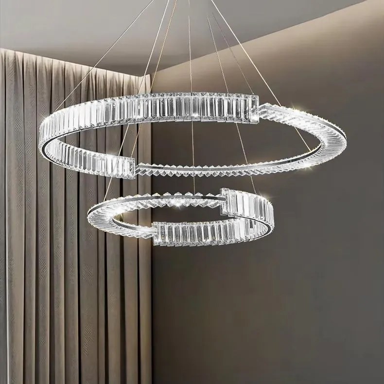Toolight Designové LED osvětlení Crystal + dálkové ovládání APP1525-CP60/80 CHROME