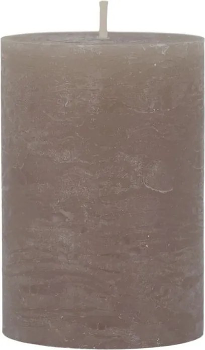 Béžovo-šedá válcová svíčka Macon Rustic Greige – Ø 7*10 cm / 40h