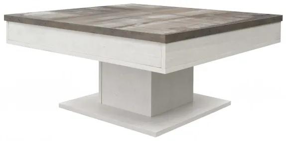 Sconto Konferenční stolek GRANNY dub bílý/vintage