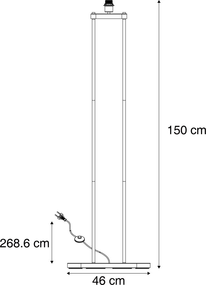 Moderní stojací lampa béžová - Thijmen