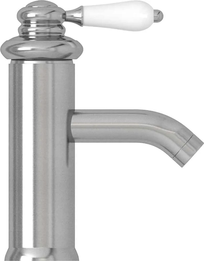 Koupelnová umyvadlová vodovodní baterie stříbrná 130 x 180 mm 149074