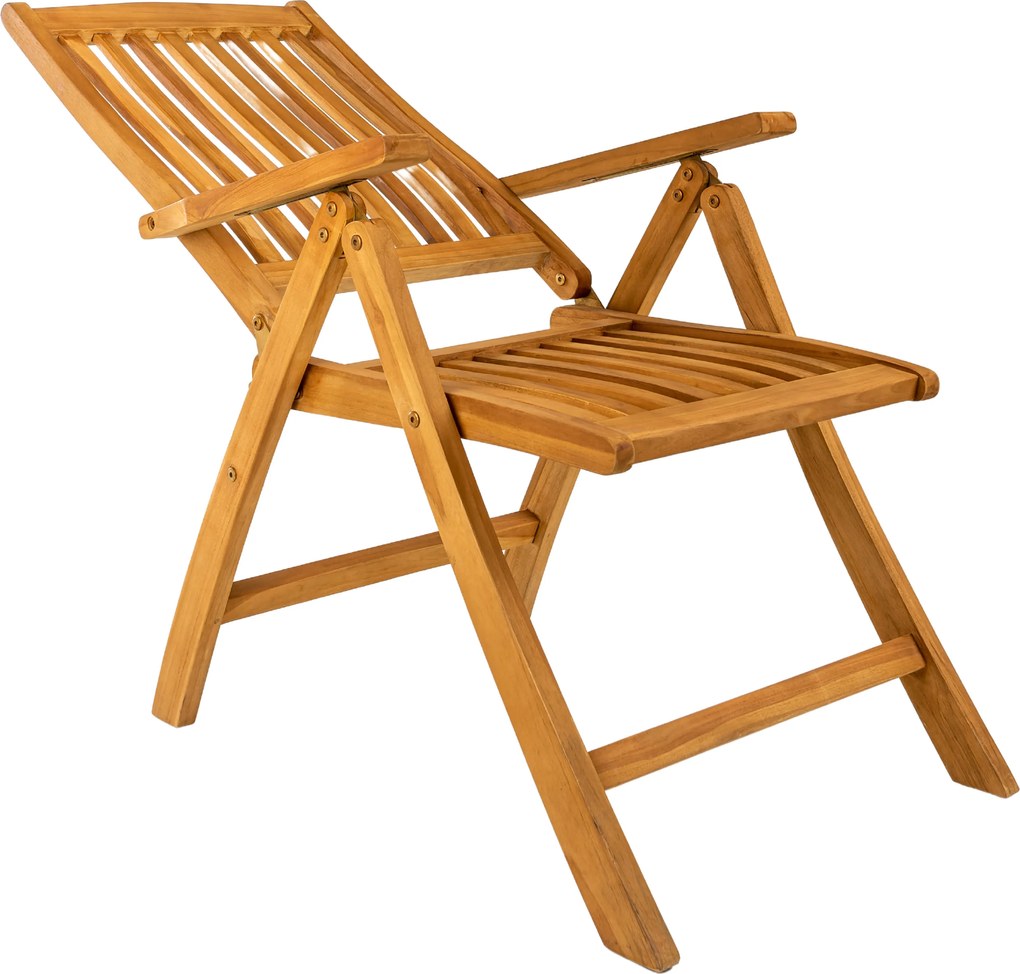 Doppler TAMAN DORSET FSC® teak polohovací zahradní křeslo