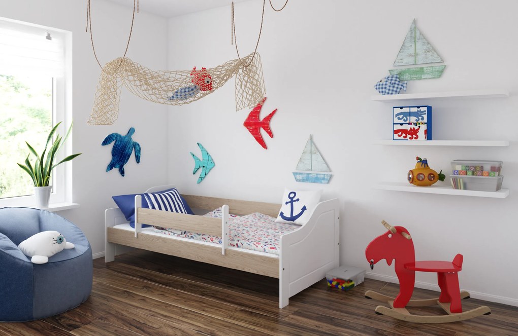 BabyBeds Dětská postel LILI Velikost postele: 160x80 cm, Barevné provedení: Bílá, Úložný prostor: Ano, s úložným prostorem Bílá