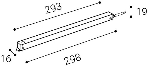 LED2 6092703 Mag track 48V driver, černé trafo 230/48V, 100W