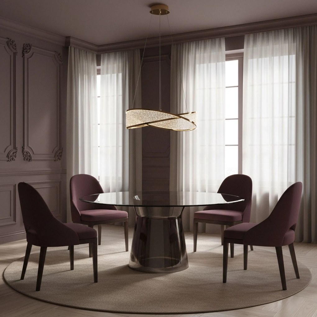 Toolight Rea, Stropní svítidlo G136-CP 50cm GOLD, OSW-02620