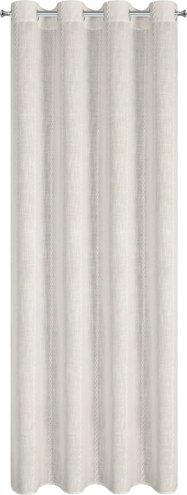 ZÁVĚS NA KROUŽCÍCH JULIANA 140X250 CM PŘÍRODNÍ