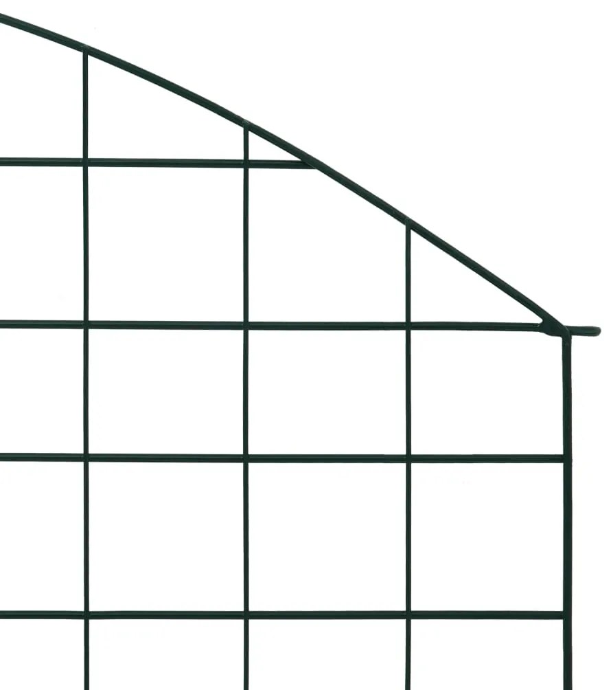 vidaXL Marketos Obloukový zahradní plot 77,5 x 78,5 cm zelený