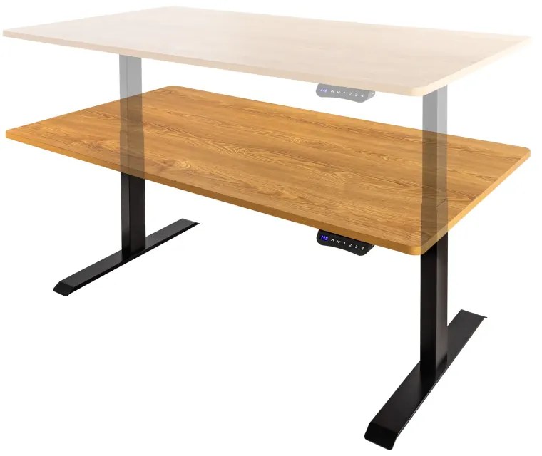 Massive home | Výškově nastavitelný psací stůl OAK DESK 160 cm dubový vzhled
