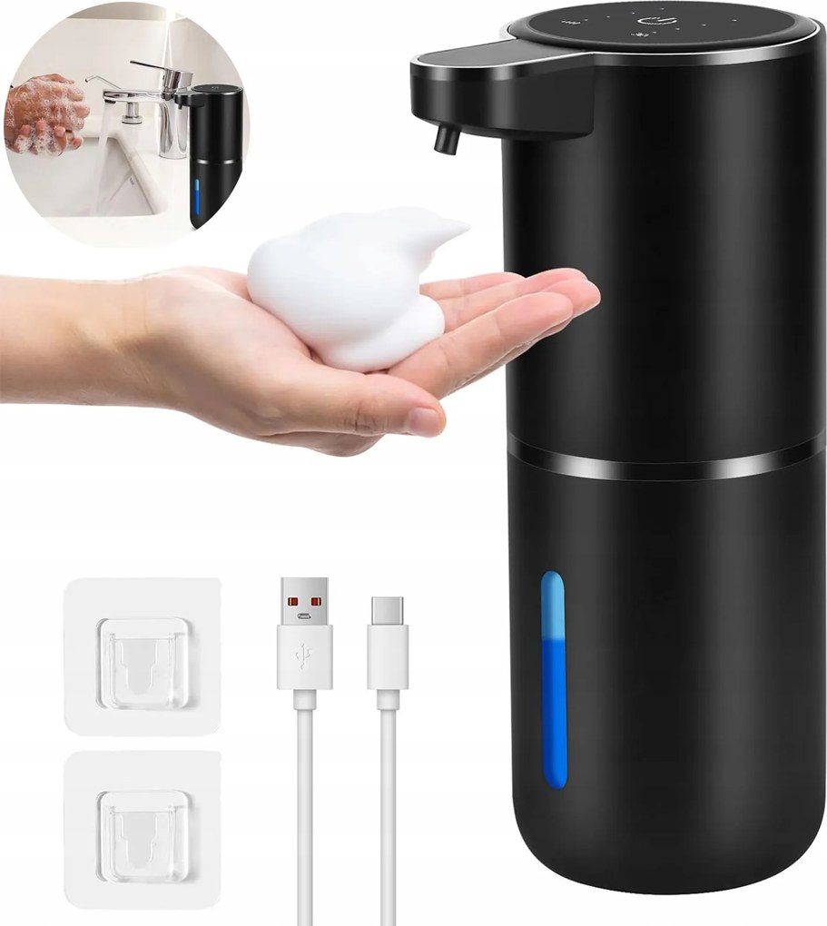 Automatický Mycí Dávkovač Tekutého Mýdla Na Nádobí Bezdotykový Usb-c 400ML