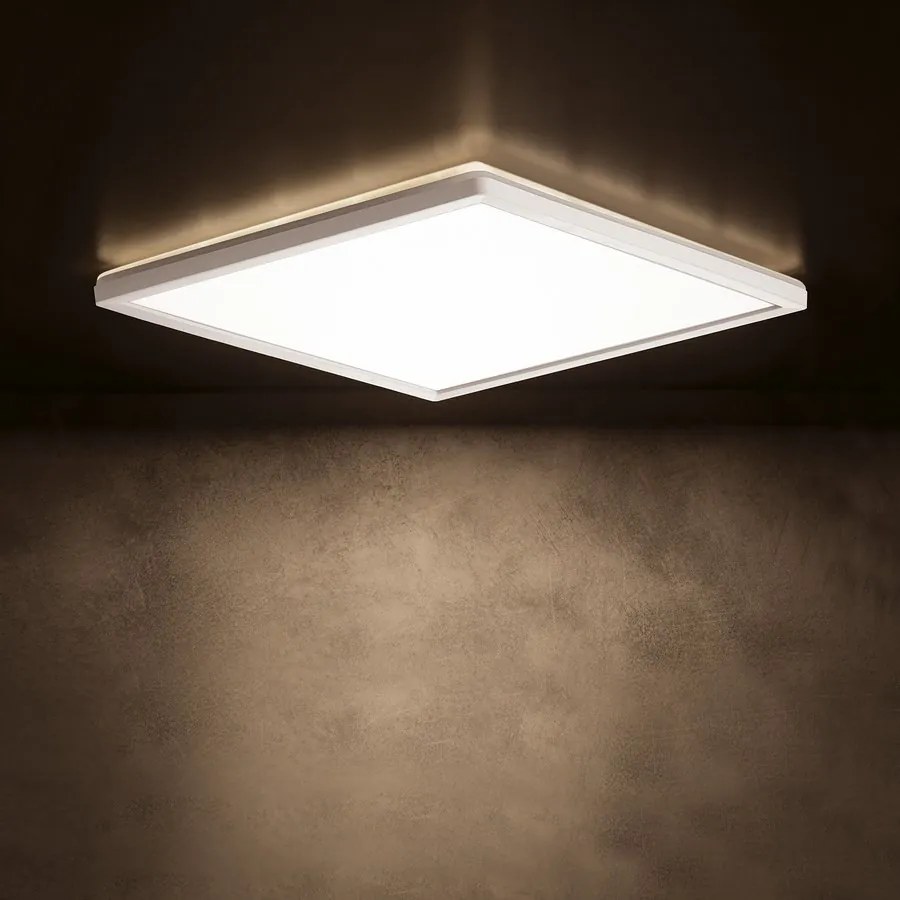 KANLUX KANLUX, AZPO stropní LED svítilna, 300x300mm, 17,5W, 3000/4000/6000K, IP54, bílá, 31532