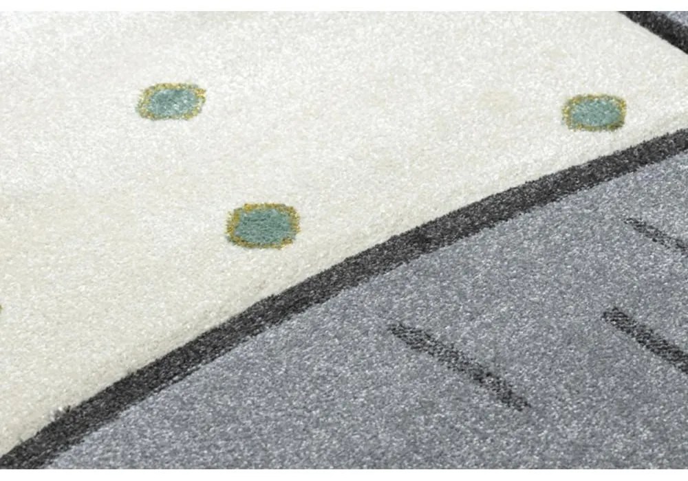 Dětský kusový koberec Méďa šedý 120x170cm