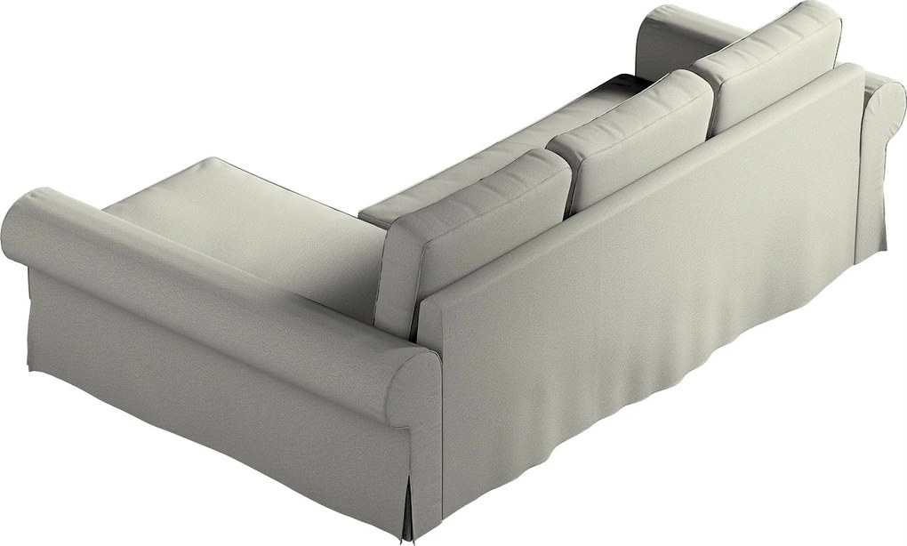 Potah na pohovku IKEA Backabro rozkládací se šezlongem barva šedá látka pletený vzor