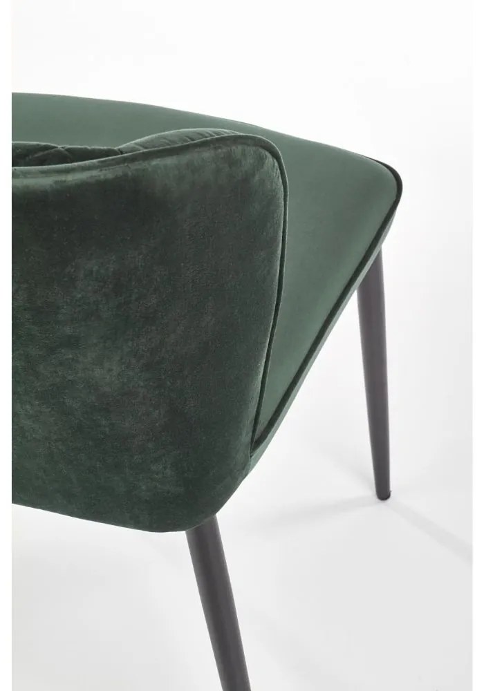 Jídelní židle Rosa, zelená / černá