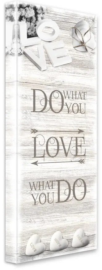 Obraz Styler Canvas Shabby Do What, 27 x 75 cm