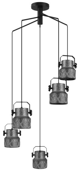 Eglo 39856 - Přisazený lustr HILCOTT 5xE27/40W/230V