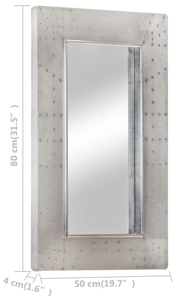 vidaXL Zrcadlo s kovovým rámem Aviator 80 x 50 cm
