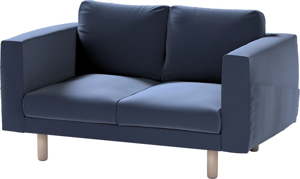 Potah na pohovku IKEA Norsborg 2-místná barva tmavě modrá látka sametová