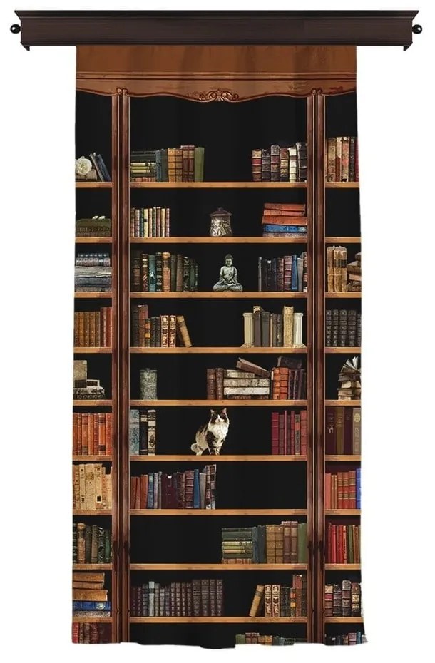 Závěs Curtain Library, 140 x 260 cm