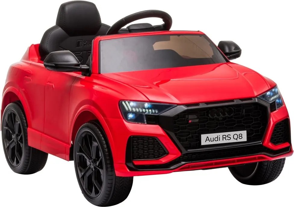 LEAN CARS Elektrické autíčko Audi RS Q8 LED MP3 dálkové ovládání červené