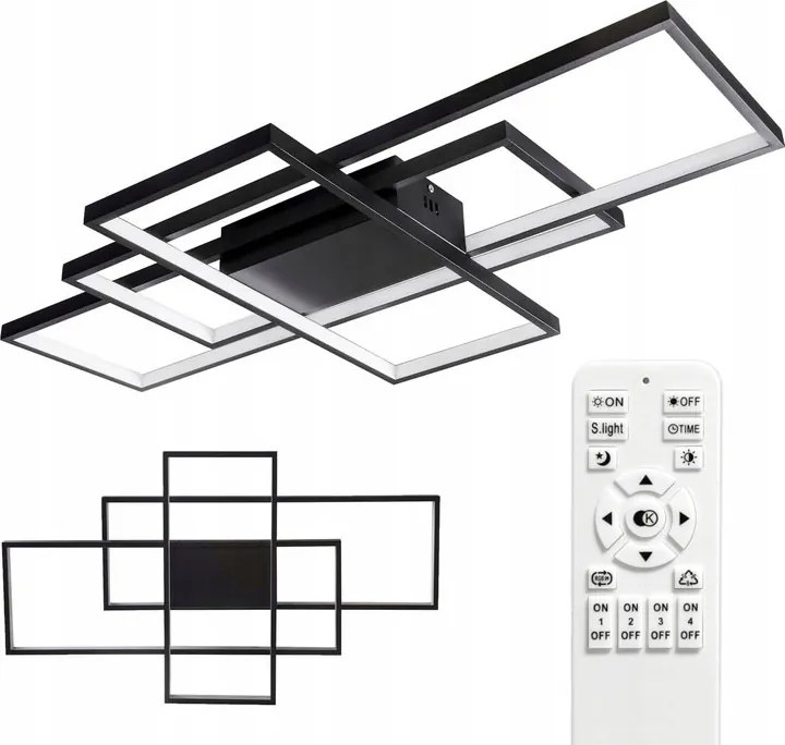 Stropní Svítidlo Lustr Stropní Svítidlo Modern Led XL barva proměnná Cct Dálkový Ovladač
