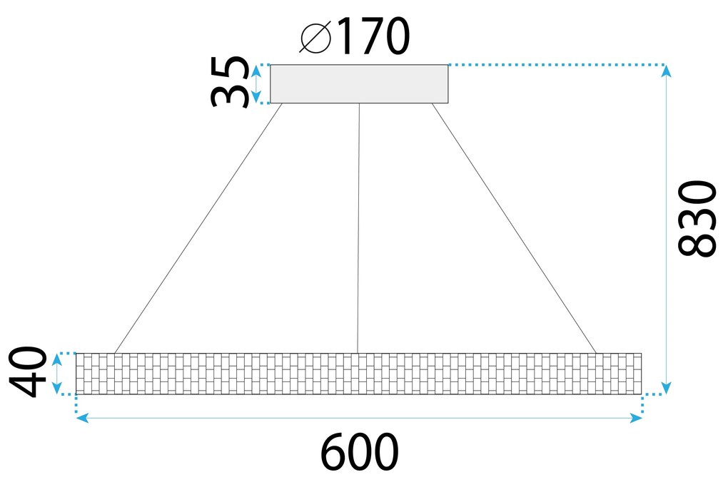 Toolight Toolight, LED stropní svítidlo 23W APP1511-CP, chromová, OSW-05472