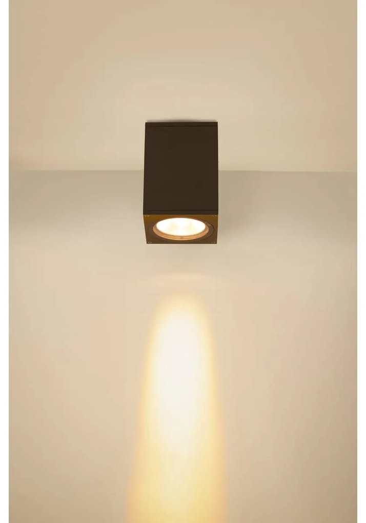SLV 1003421 Enola Square M, venkovní stropní svítidlo, LED 10W 3000/4000K, antracit, rozměr 10x10cm, IP65