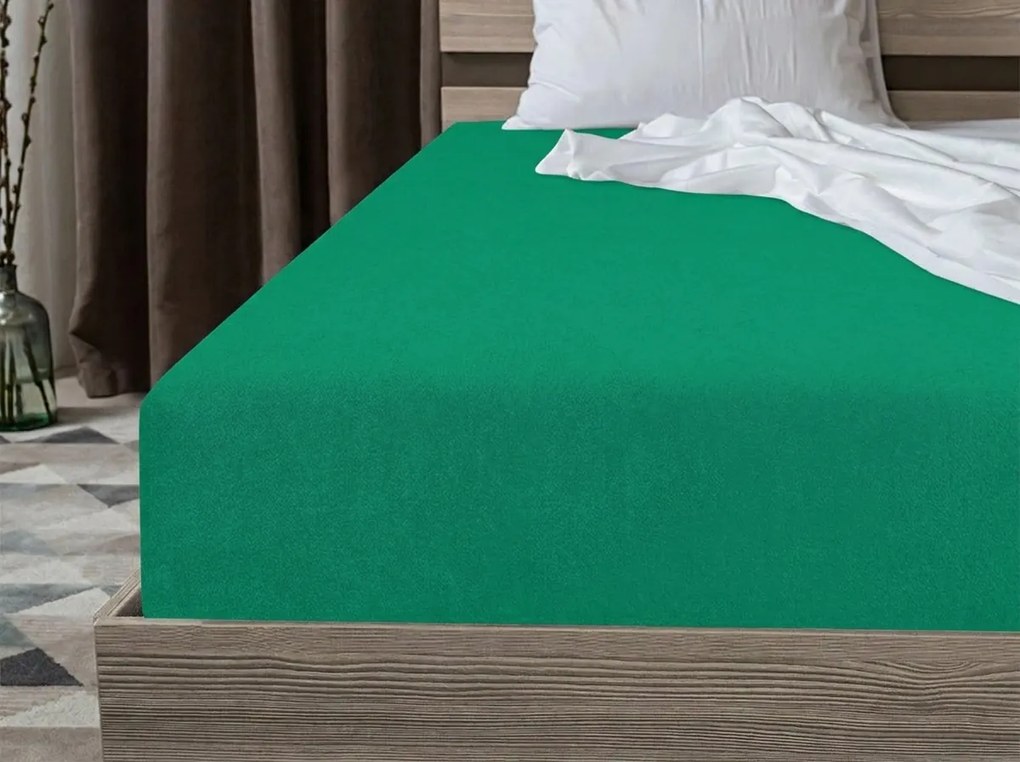 Froté prostěradlo PREMIUM mentolové 180x200 cm