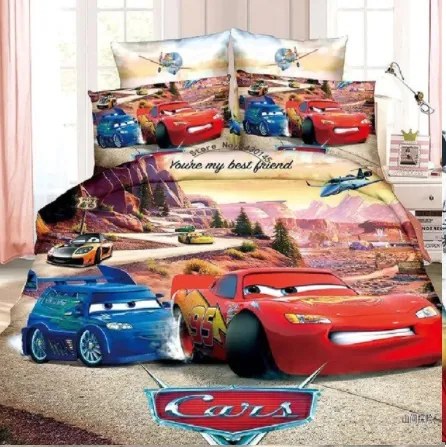 4-dílné ložní povlečení Marvel a Disney Varianta: Cars C05