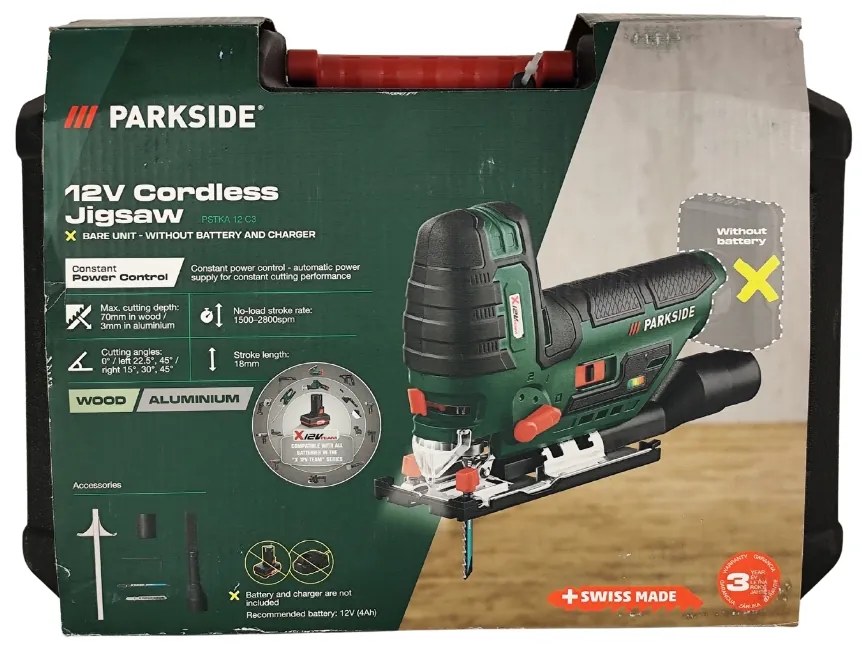 Parkside AKU přímočará pila PSTKA 12 C3
